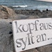 Holzschild mit Spruch Kopf aus Sylt an Sylt Geschenk - Etsy.de