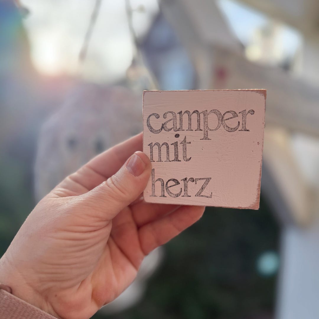 Wooden Sign for Campers With a Heart | Camper Decor | Vanlife Saying ...