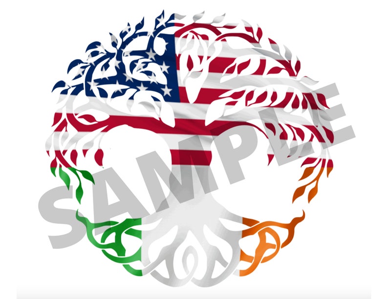 American Grown and Irish Roots - Etsy