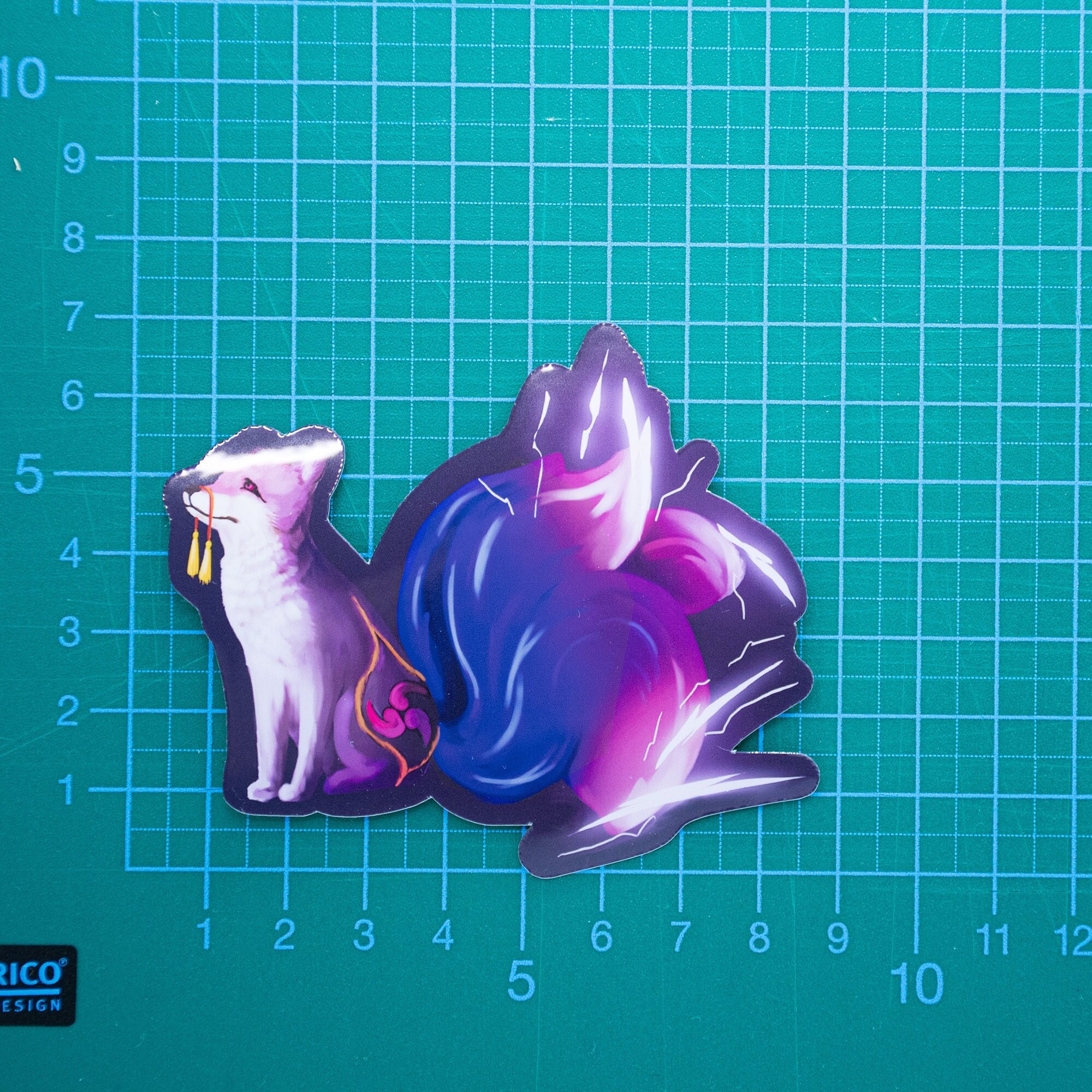 Raiden Shogun Electro Vision Sticker Fox Kitsune Japan - Etsy