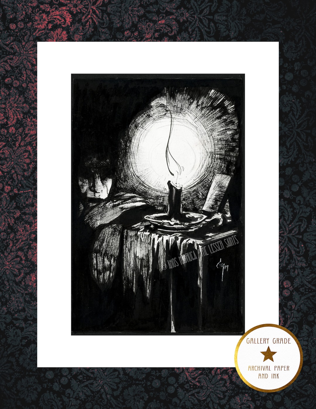 A Quiet Longing | Gothic Occult Dark Art | Archival Print - Etsy