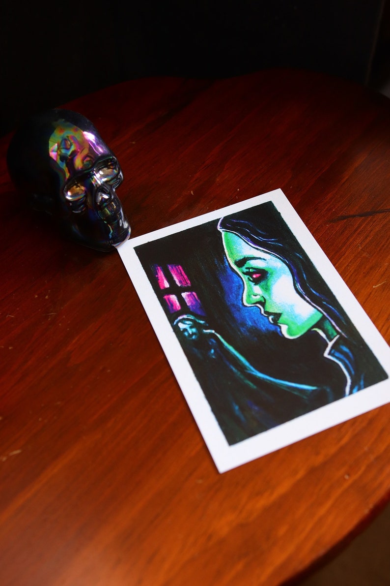 Delirium 5x7 on Satin Coated Stock Gothic Dark Horror Art - Etsy