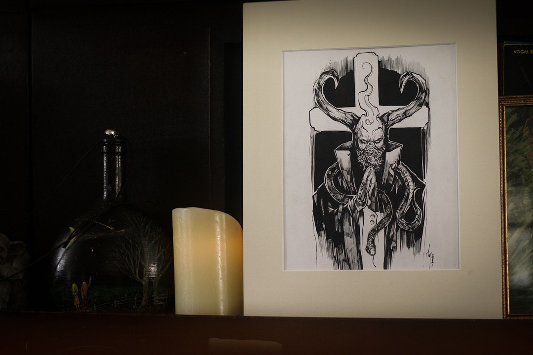 The Snake Handler | Original Artwork Gothic Dark Art - Etsy