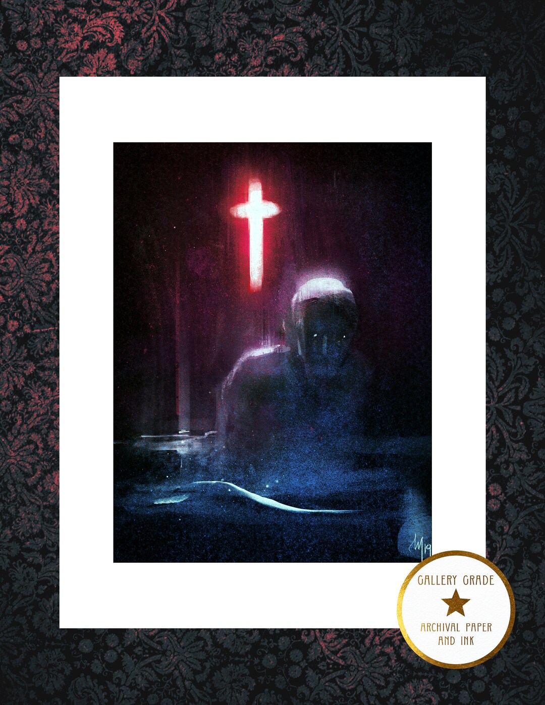 The Cold and Dark | Gothic Occult Dark Art | Archival Print - Etsy