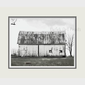 Farmhouse Black and White Printable Wall Art, Old Barn Southwest Print ...