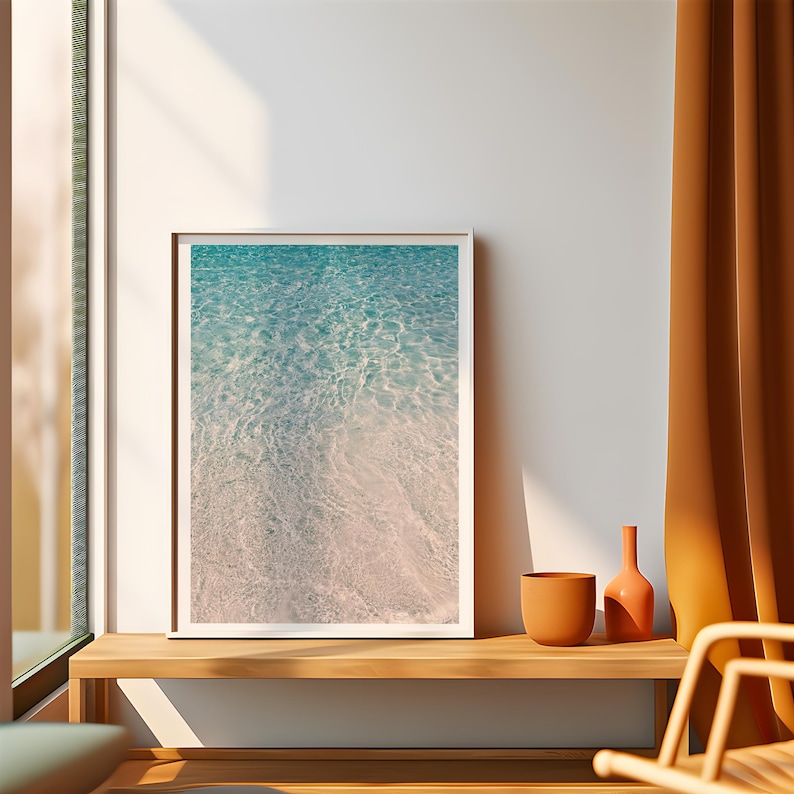 Crystal Water Beach Photography Printed and Shipped Coastal Seashore ...