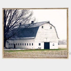 Old Barn Country Wall Art Printed and Shipped White Barn Photo ...