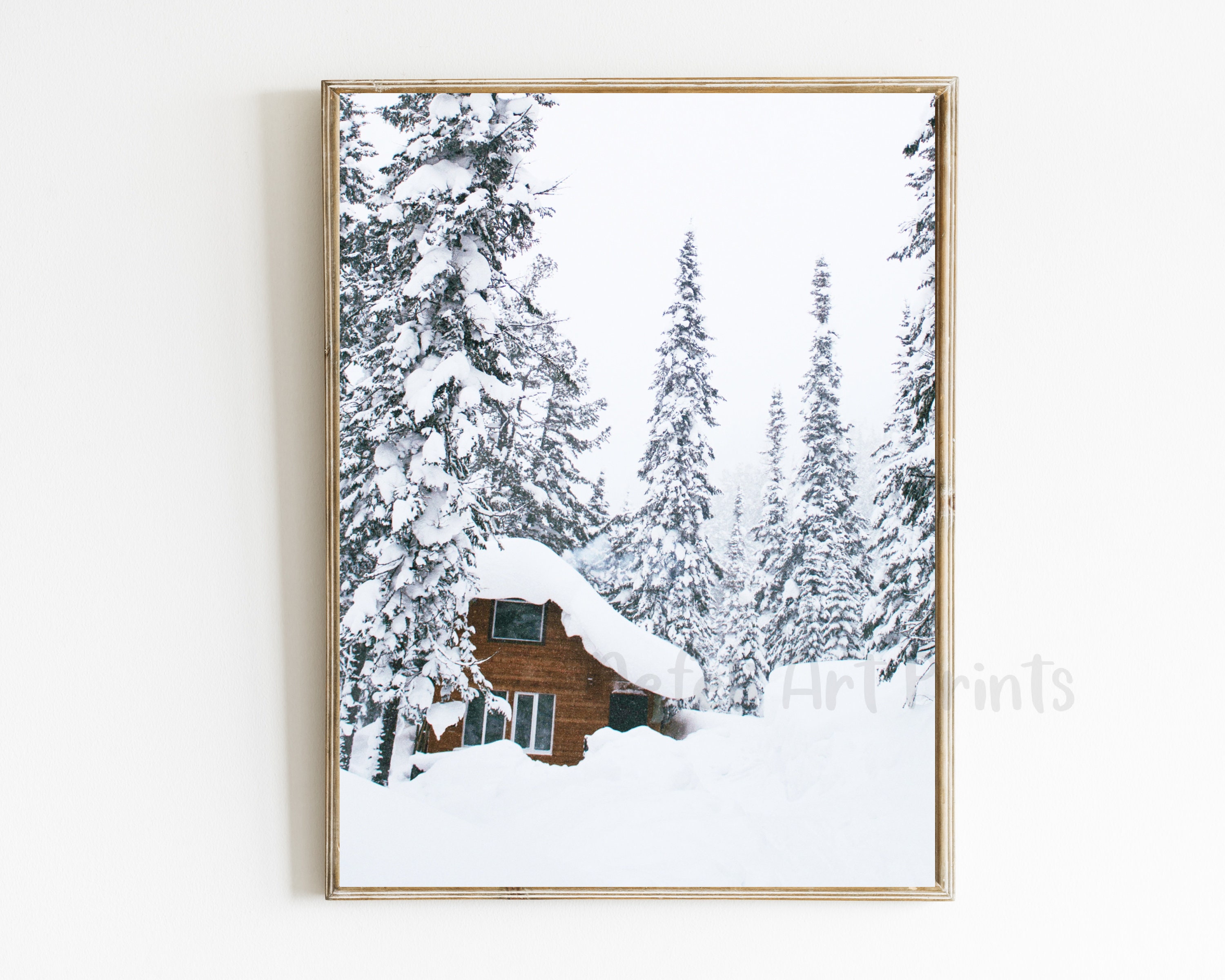 Winter Wonderland Set of 3 Printable Wall Art Snowy Forest - Etsy