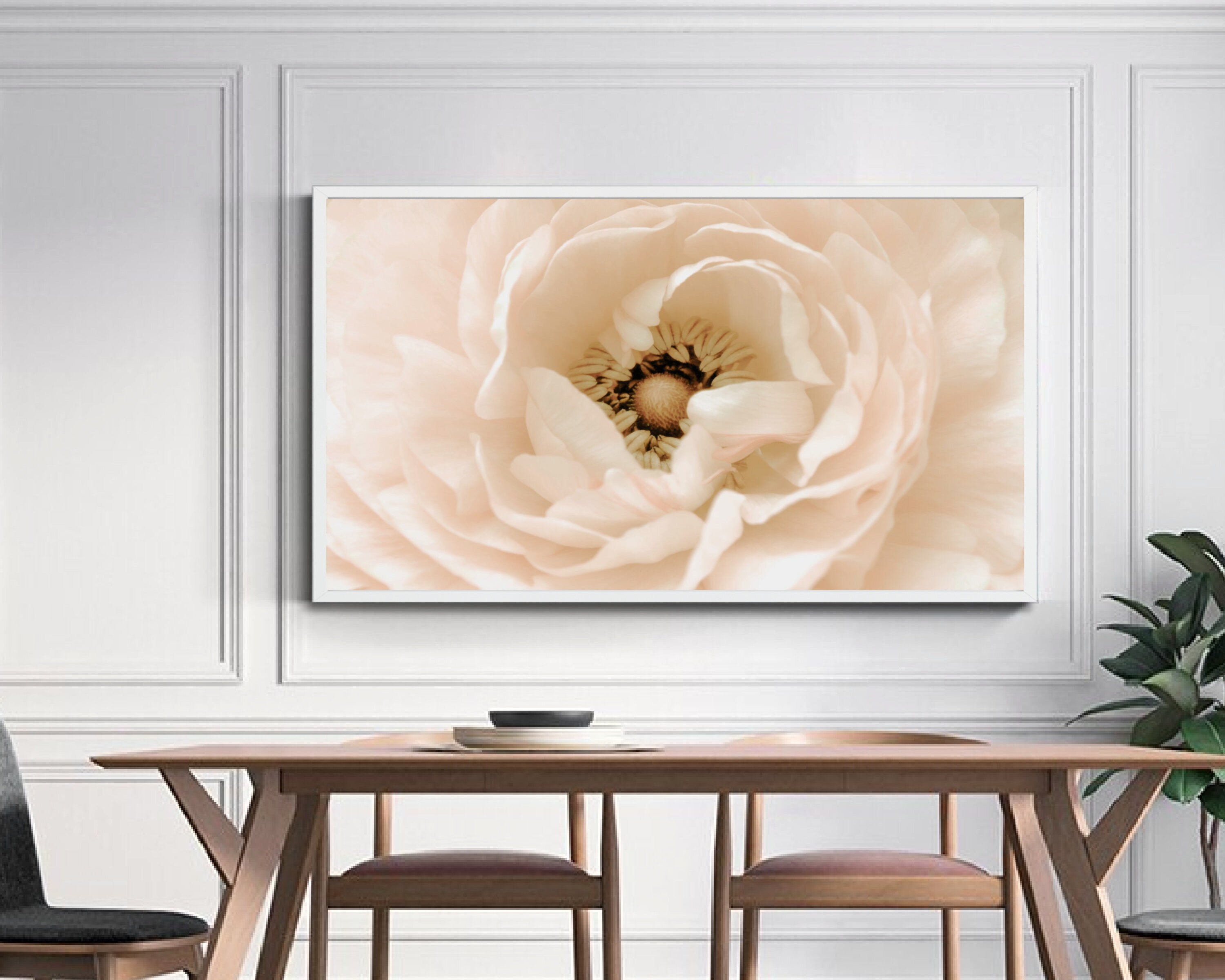 Samsung Frame Tv Art Pink Peony Instant Download Tv Art Peony Petals ...