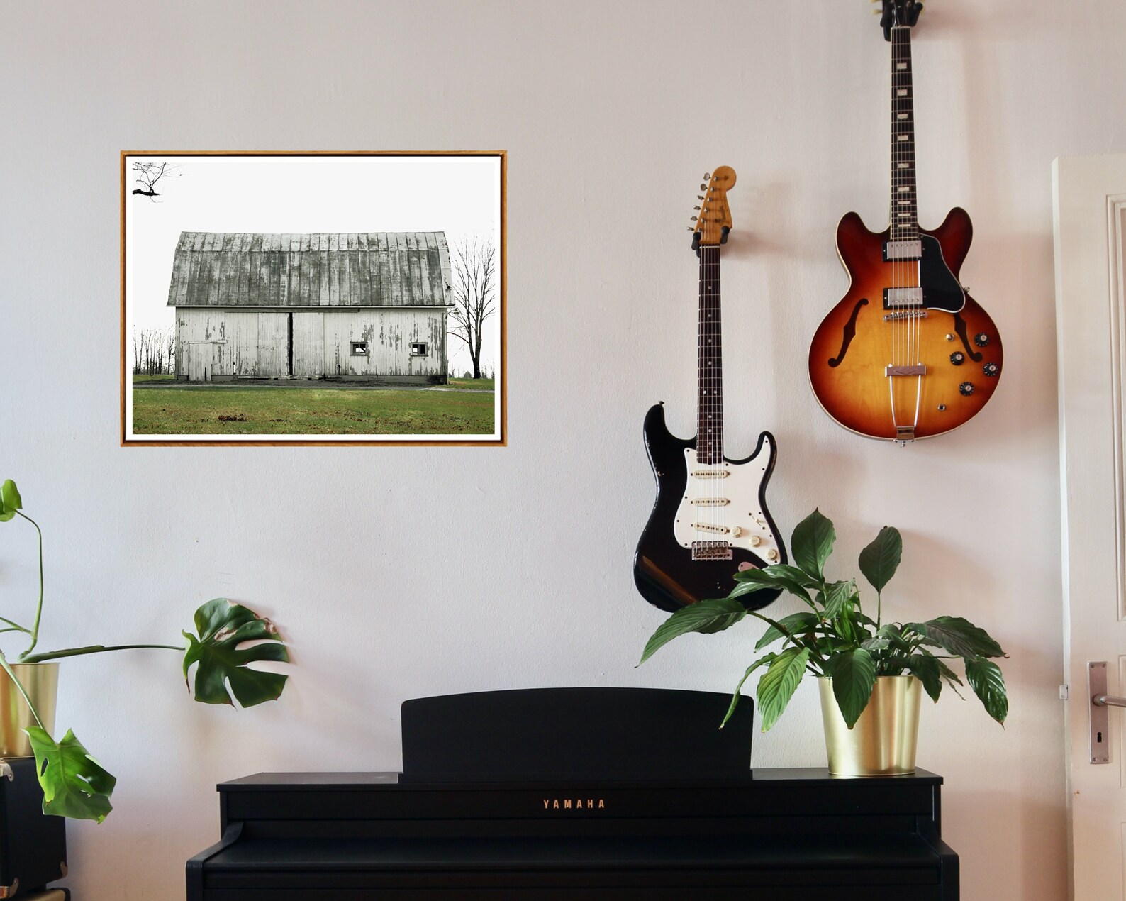 Farmhouse Printable Wall Art Old White Barn Photo Country - Etsy