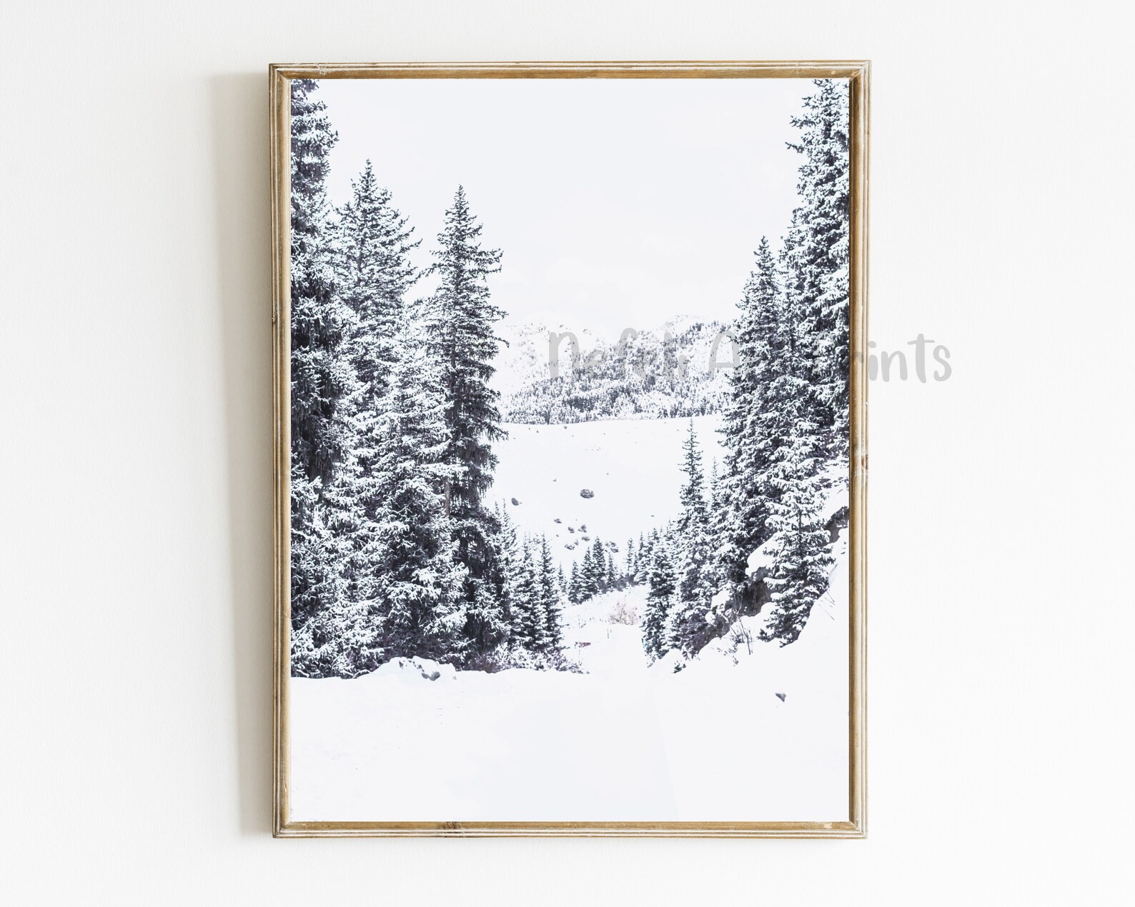 Winter Wonderland Set of 3 Printable Wall Art Snowy Forest - Etsy