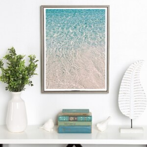 Crystal Water Beach Photography Printed and Shipped Coastal Seashore ...