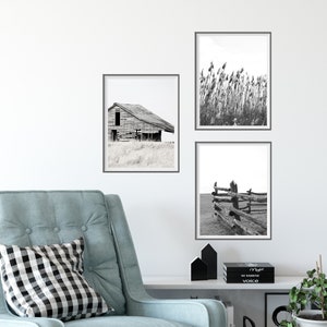 Farmhouse Black and White Set of 3 Photo Printable Southwest Print ...