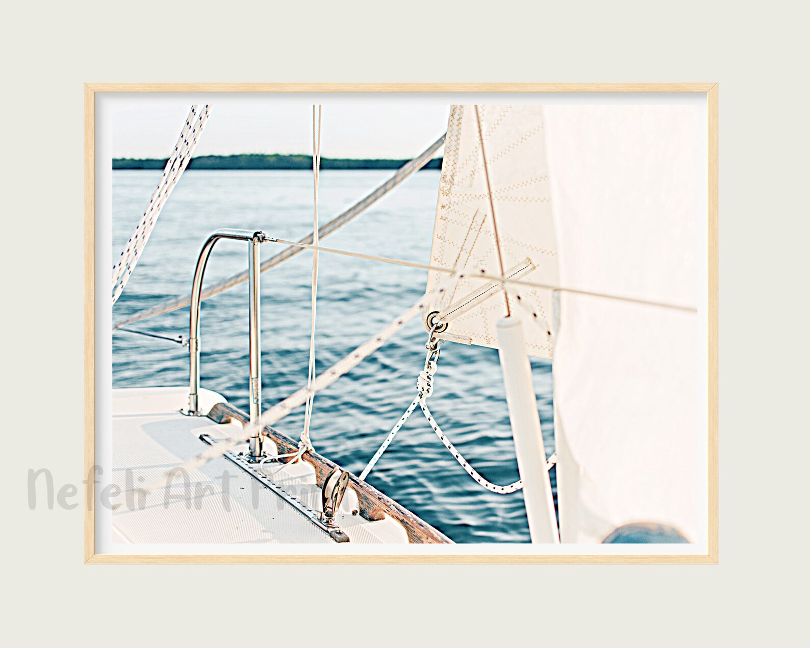 Sailing Yacht Set of 3 Photo Mailed Wall Art Sailboat Ocean Print ...
