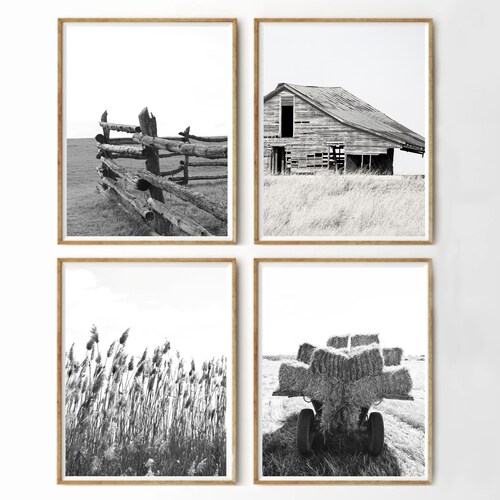 Farmhouse Large Printable Set Rustic Set of 6 Prints - Etsy