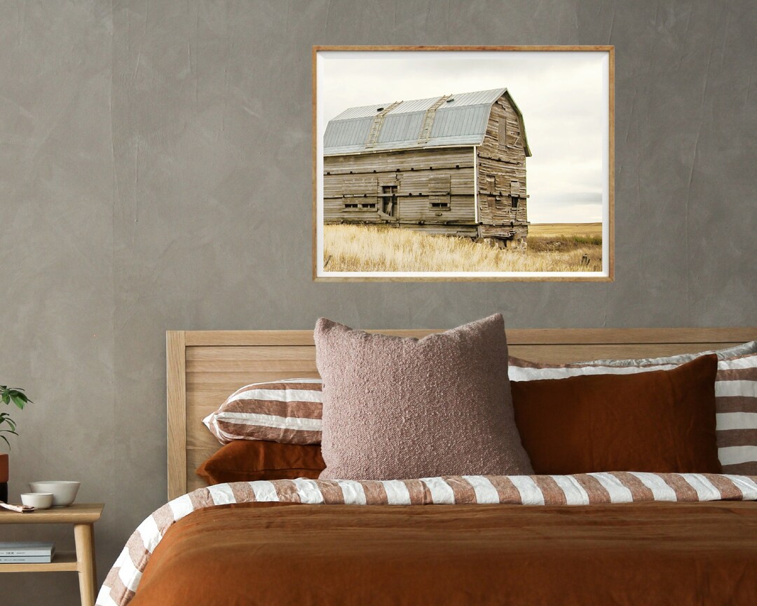 Farmhouse Neutral Printable Wall Art, Old Wood Barn Country Print ...