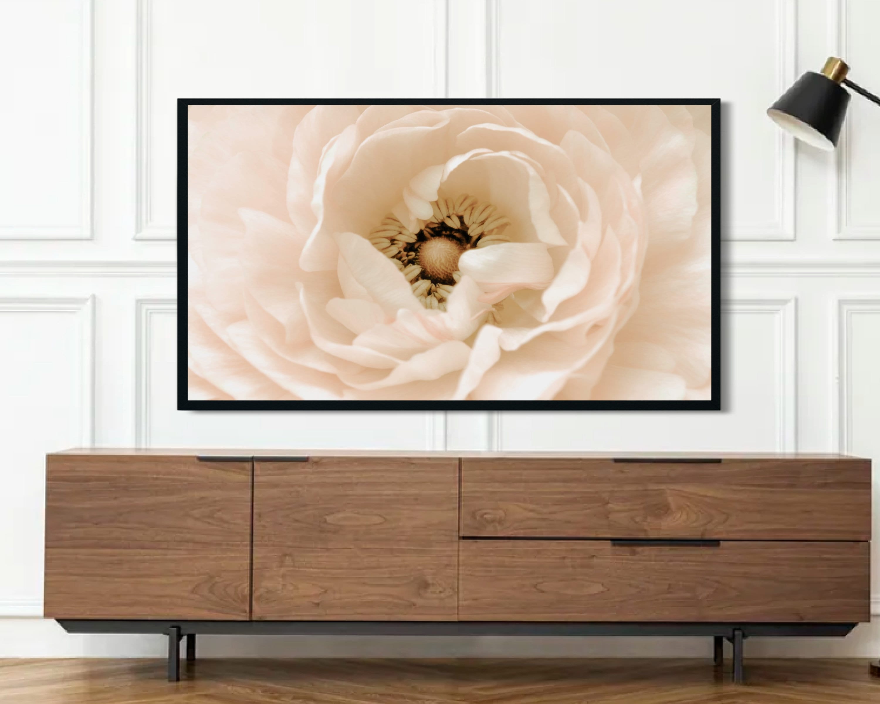 Samsung Frame Tv Art Pink Peony Instant Download Tv Art Peony Petals ...