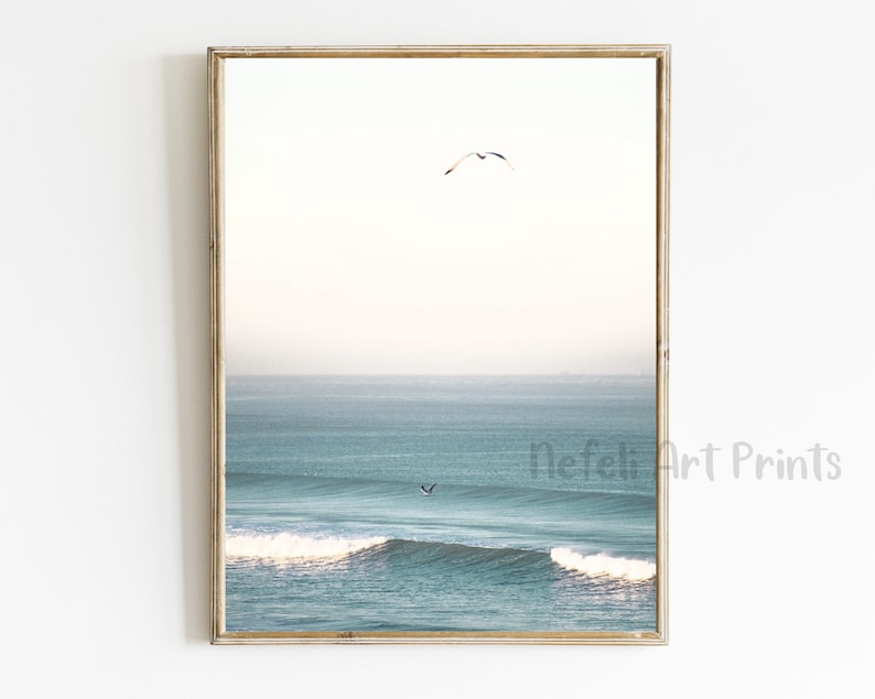 Set of 4 Surfing Prints, Surf Ocean Waves Photo Printable Wall Art ...