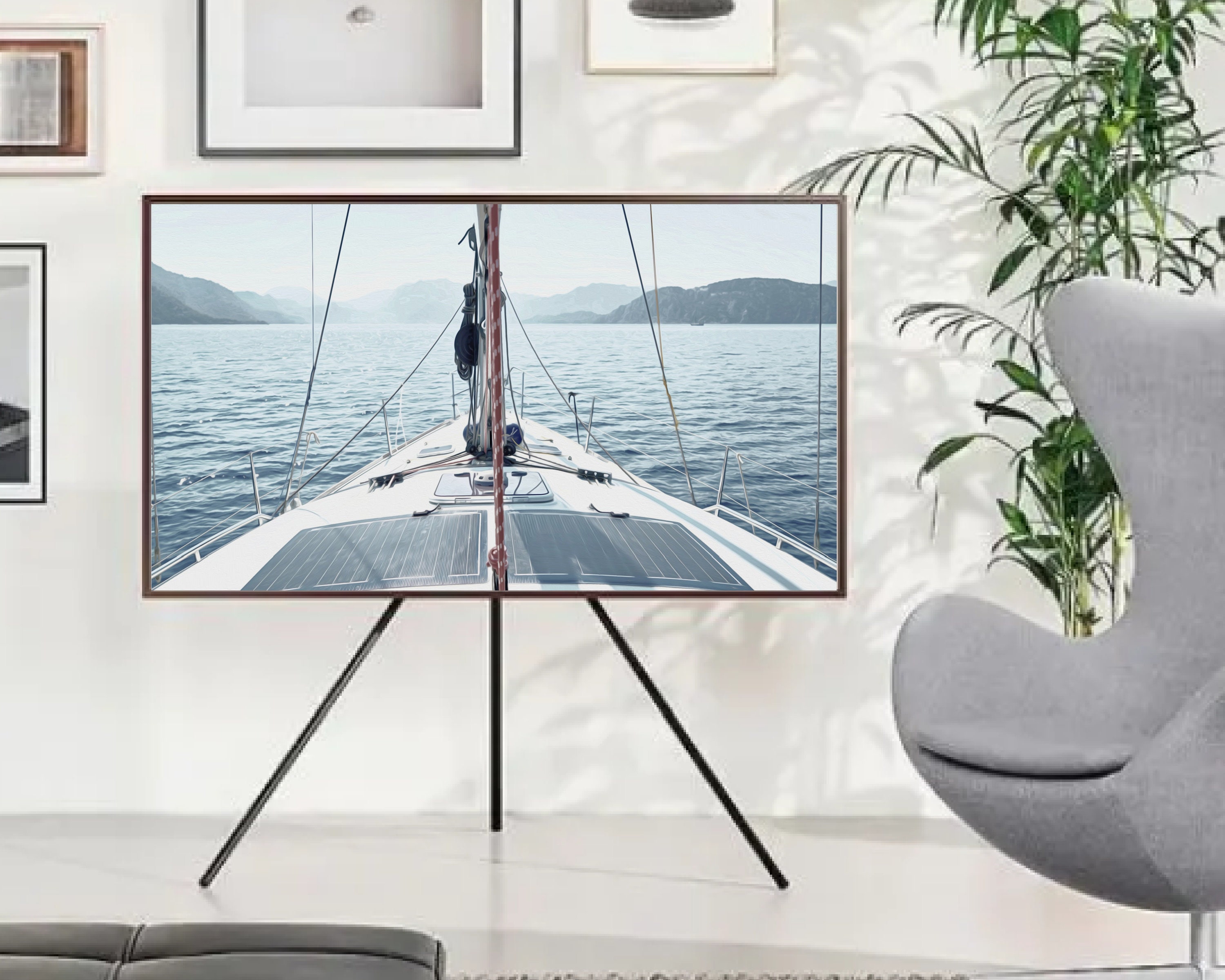 Samsung Frame Tv Art Sailing Nautical Tv Art Sailboat Coastal Instant ...