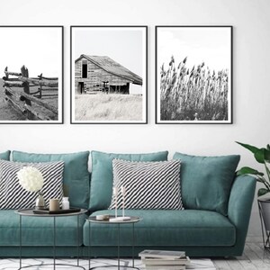 Farmhouse Black and White Set of 3 Photo Printable Southwest Print ...