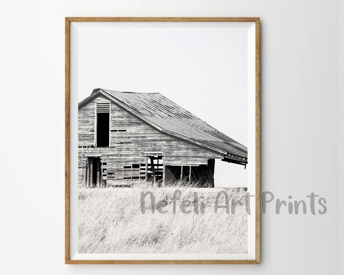 Farmhouse Black and White Set of 3 Photo Printable Wall Art | Etsy