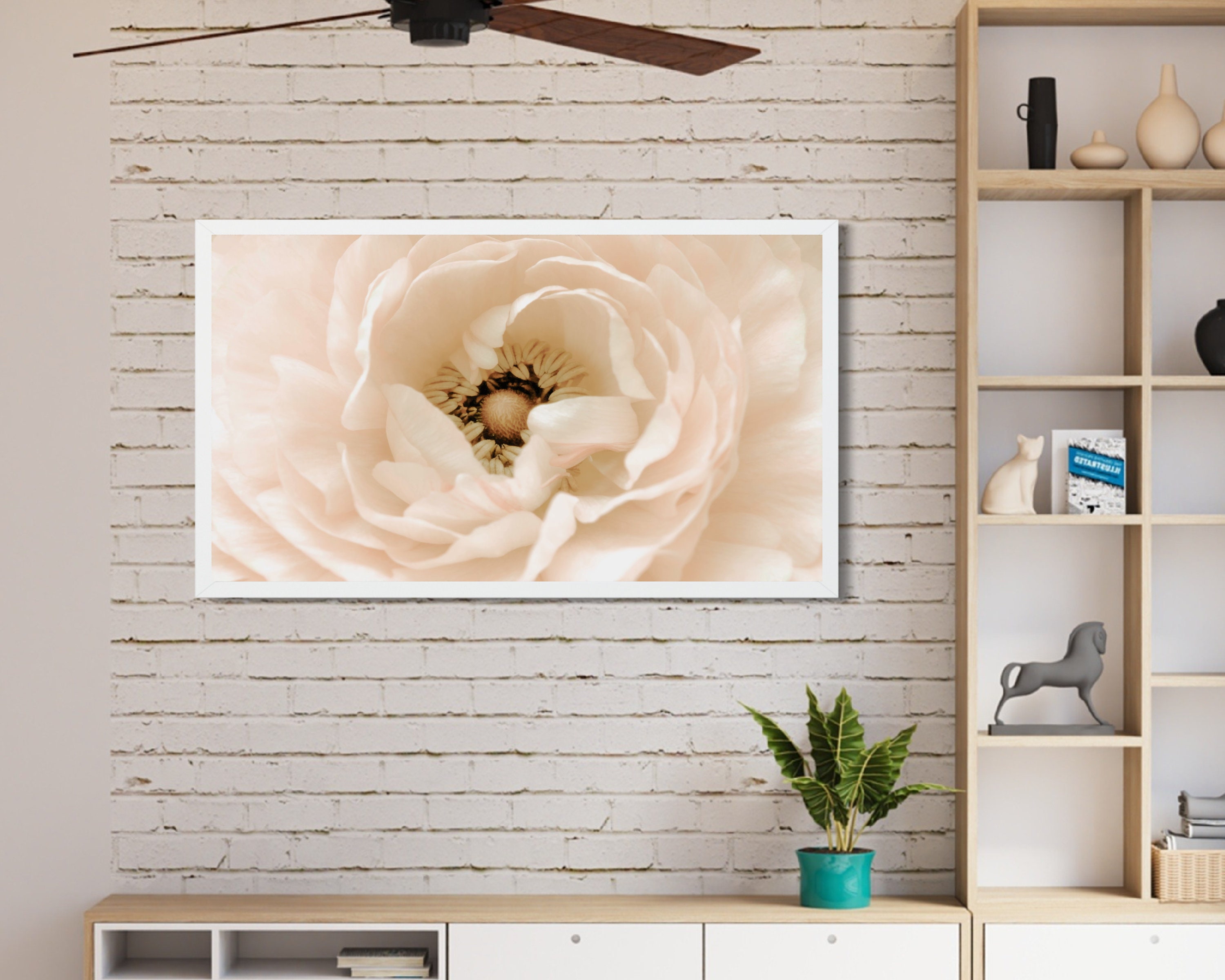 Samsung Frame Tv Art Pink Peony Instant Download Tv Art Peony Petals ...