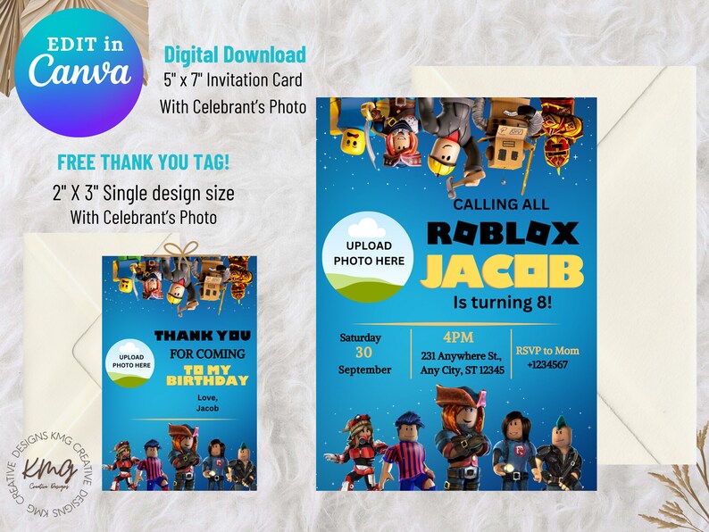Roblox Game Invitation, Game Invitation, Roblox Party Invitation ...