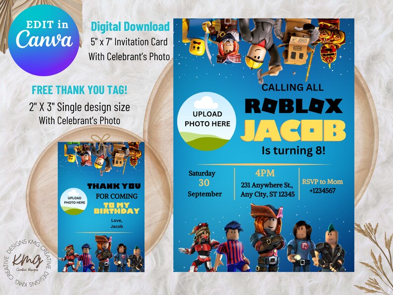 Roblox Game Invitation, Game Invitation, Roblox Party Invitation ...