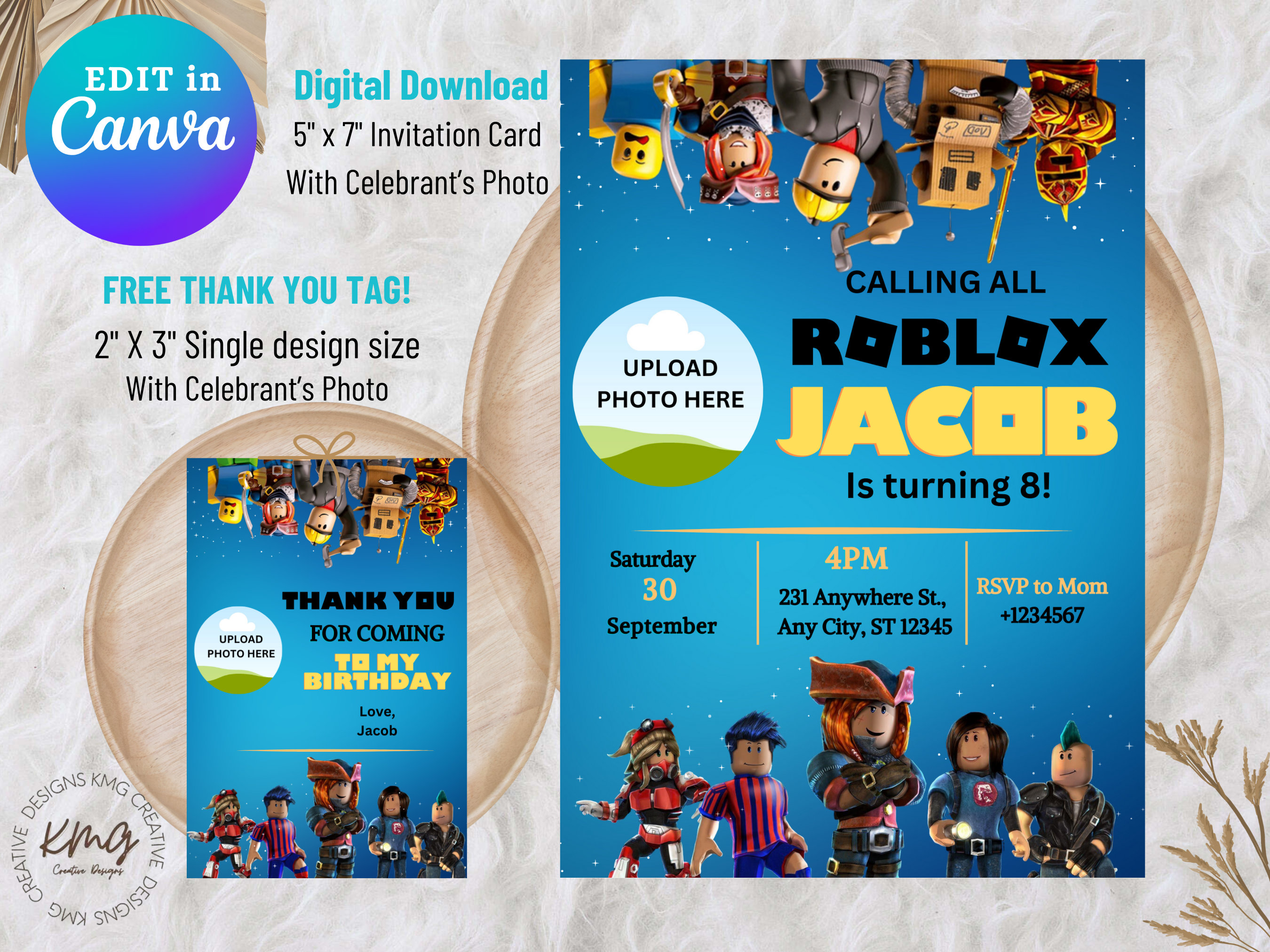 Roblox Game Invitation, Game Invitation, Roblox Party Invitation ...