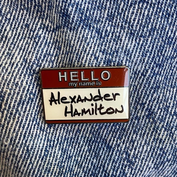 Hamilton Enamel Pin - Etsy