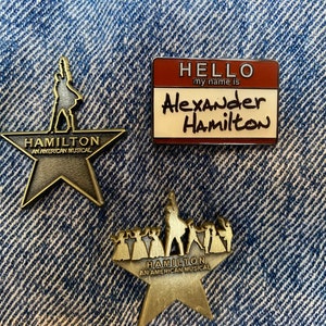 Hamilton Enamel Pin Bundel Hamilton the Musical Hamilton Merchandise ...