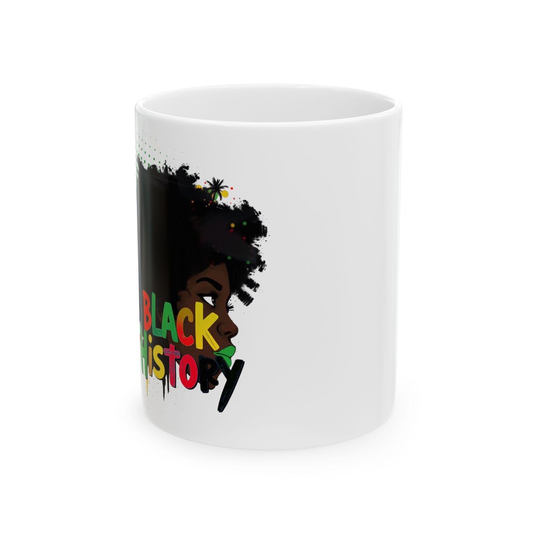 Black History Ceramic Mug, African American Heritage Coffee Cup, Civil ...