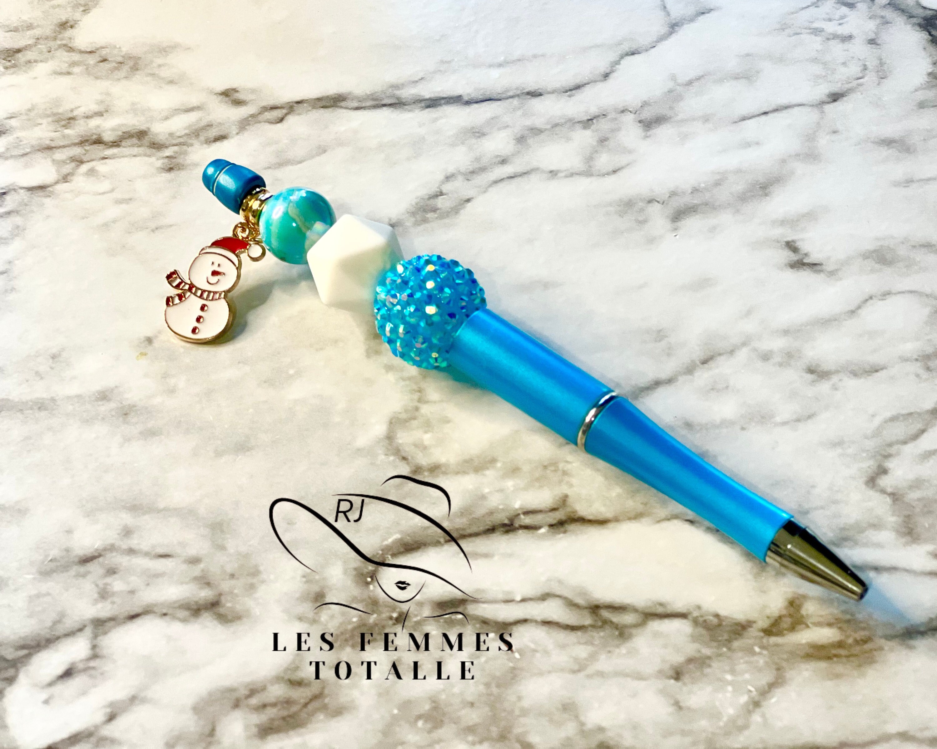 Beaded Pens, Stylish Pens, Custom Pen, Winter Pens, Gingerbread Pen ...