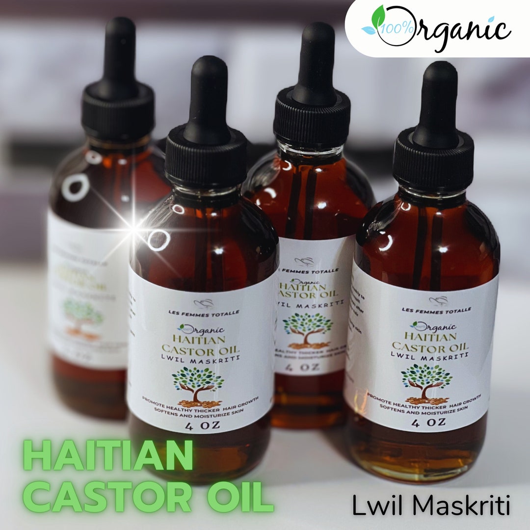 Organic Haitian Castor Oil: Hair Growth, Lwil Maskriti - Etsy