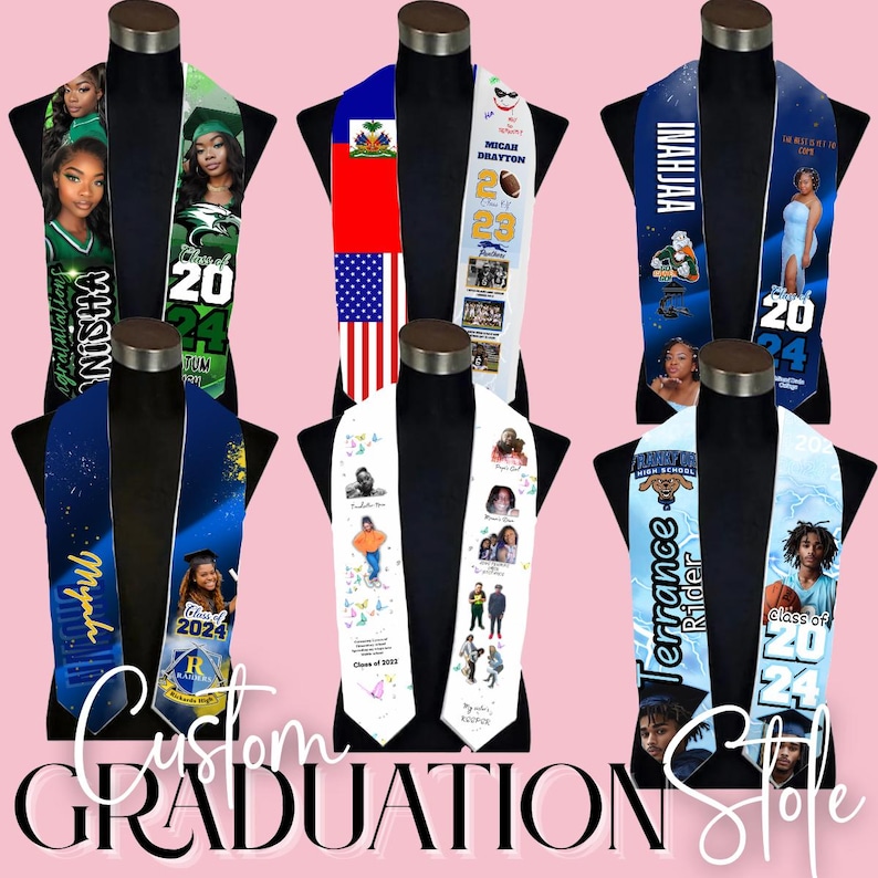Personalized Graduation Stole: Custom Class of 2025 Sash - Etsy