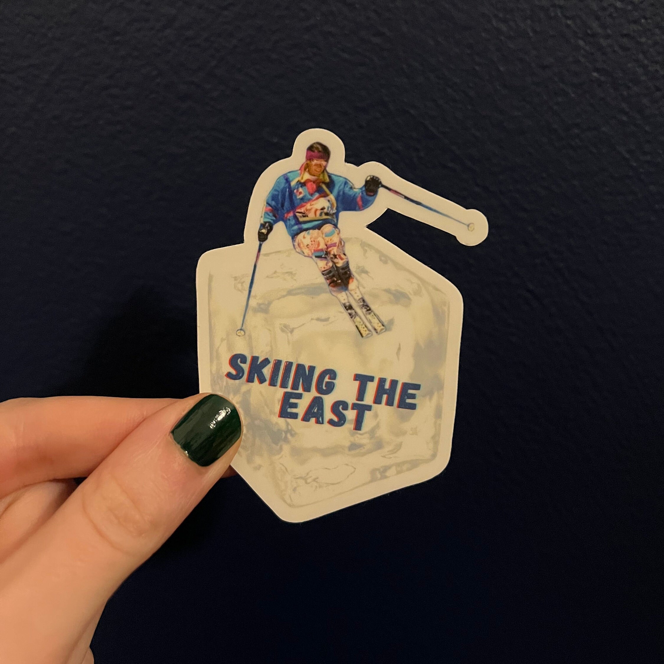 Skiing the East Sticker - Etsy