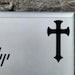 Custom Cross Decal, Christian Cross Car Decal, Catholic Cross Decal ...
