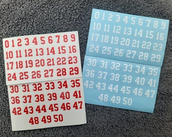 Bulk Number Decal - Etsy