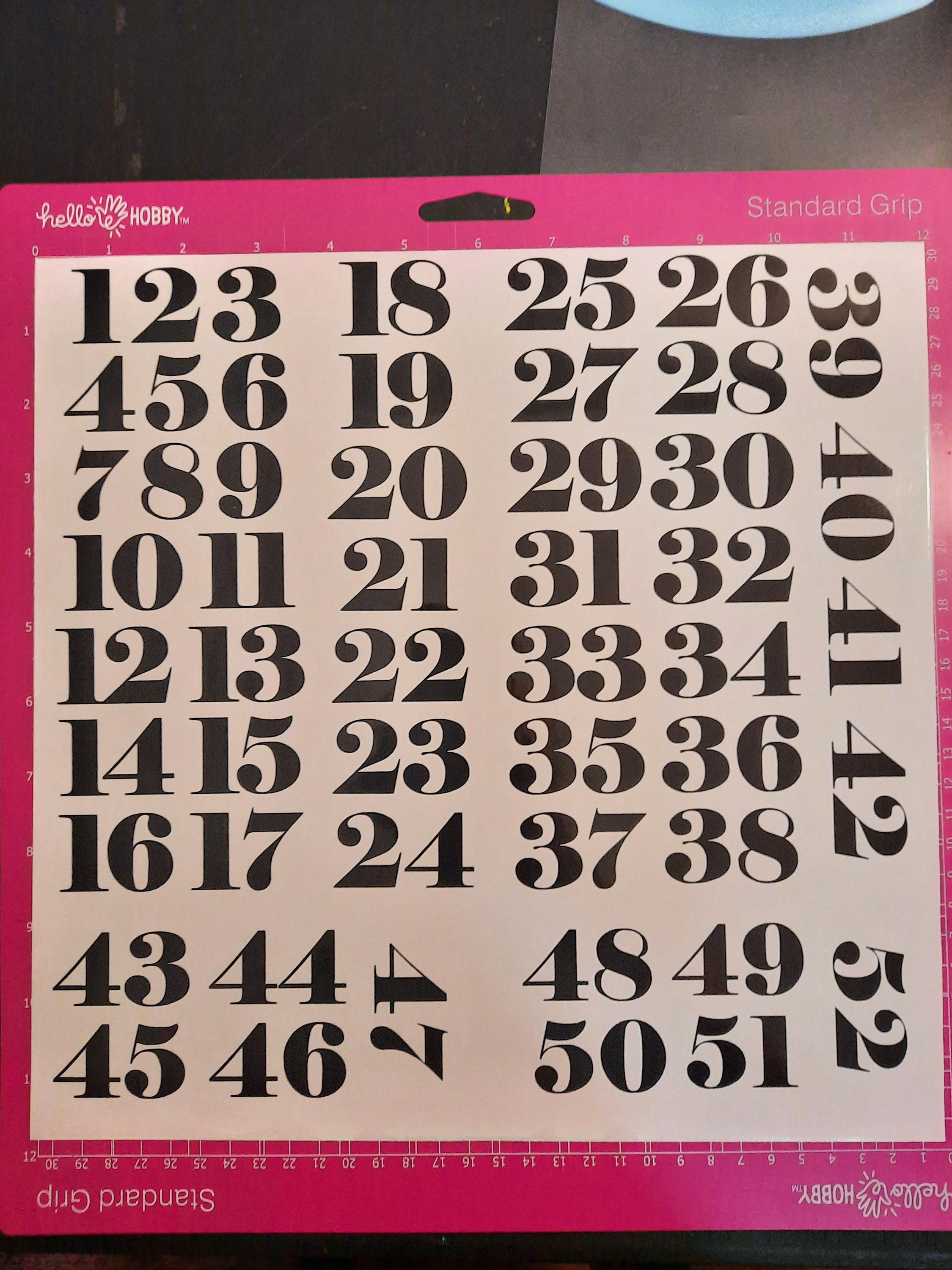 Discount Bulk Number Decals, Custom Number Sticker Sets, Label 1 100, 1 ...