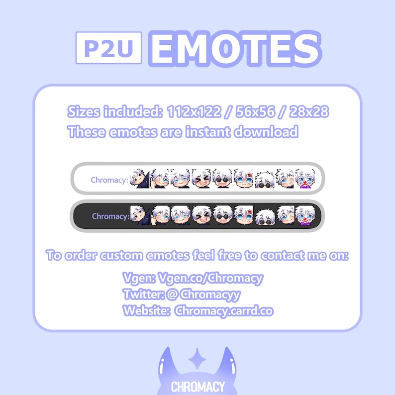 Go Jo Emote Bundle [twitch Graphics / Youtube / Discord] - Etsy