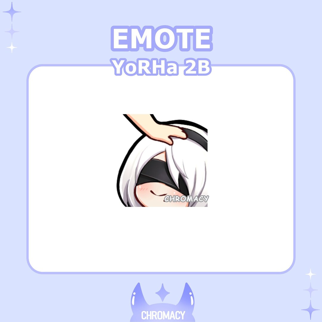 2B "headpat" Emote [twitch Graphics / Youtube / Discord] - Etsy