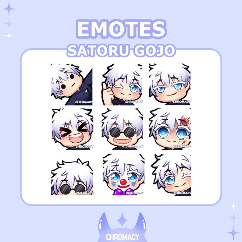 Go Jo Emote Bundle [twitch Graphics / Youtube / Discord] - Etsy