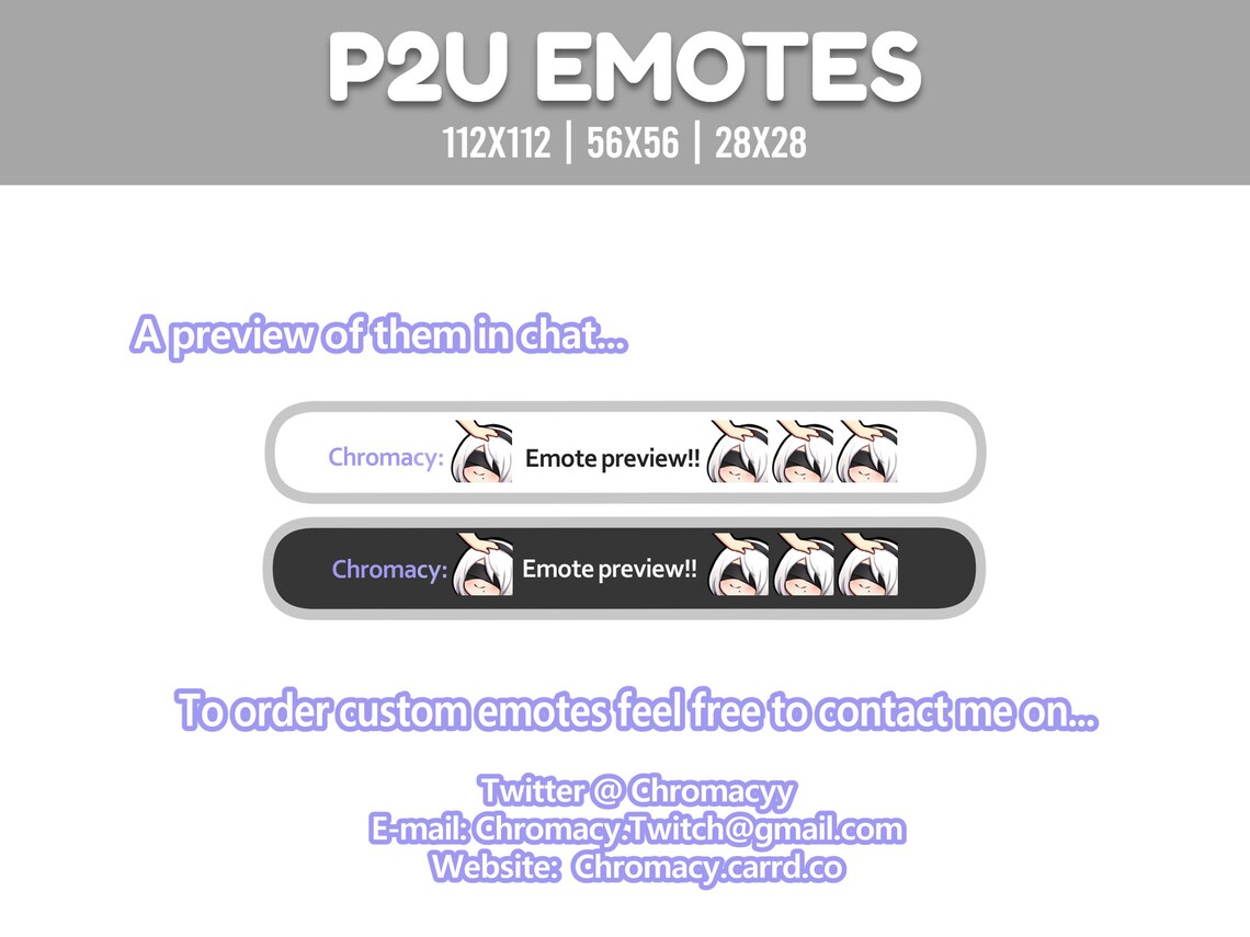 2B "headpat" Emote [twitch Graphics / Youtube / Discord] - Etsy