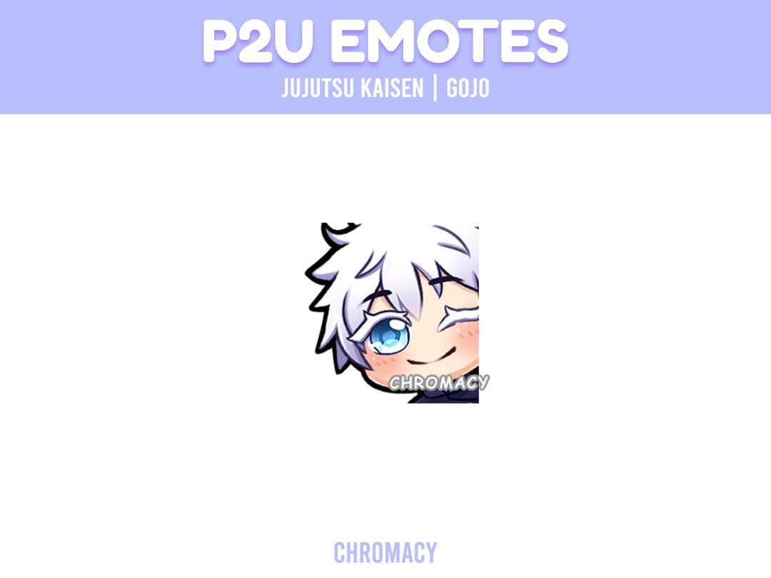 Satoru Gojo lurk JJK Twitch Emotes twitch - Etsy