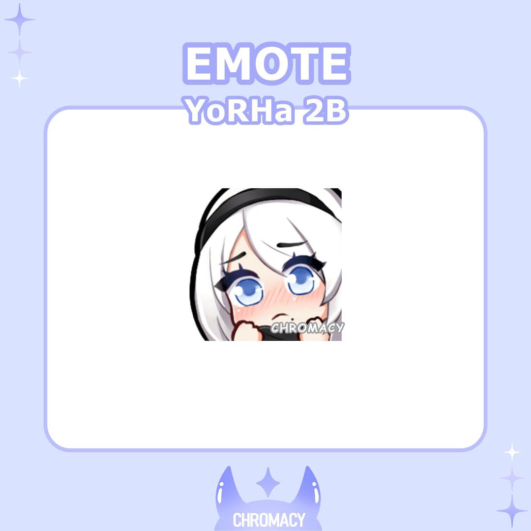 2B blush Nier Twitch Emotes twitch Graphics / Youtube / Discord - Etsy