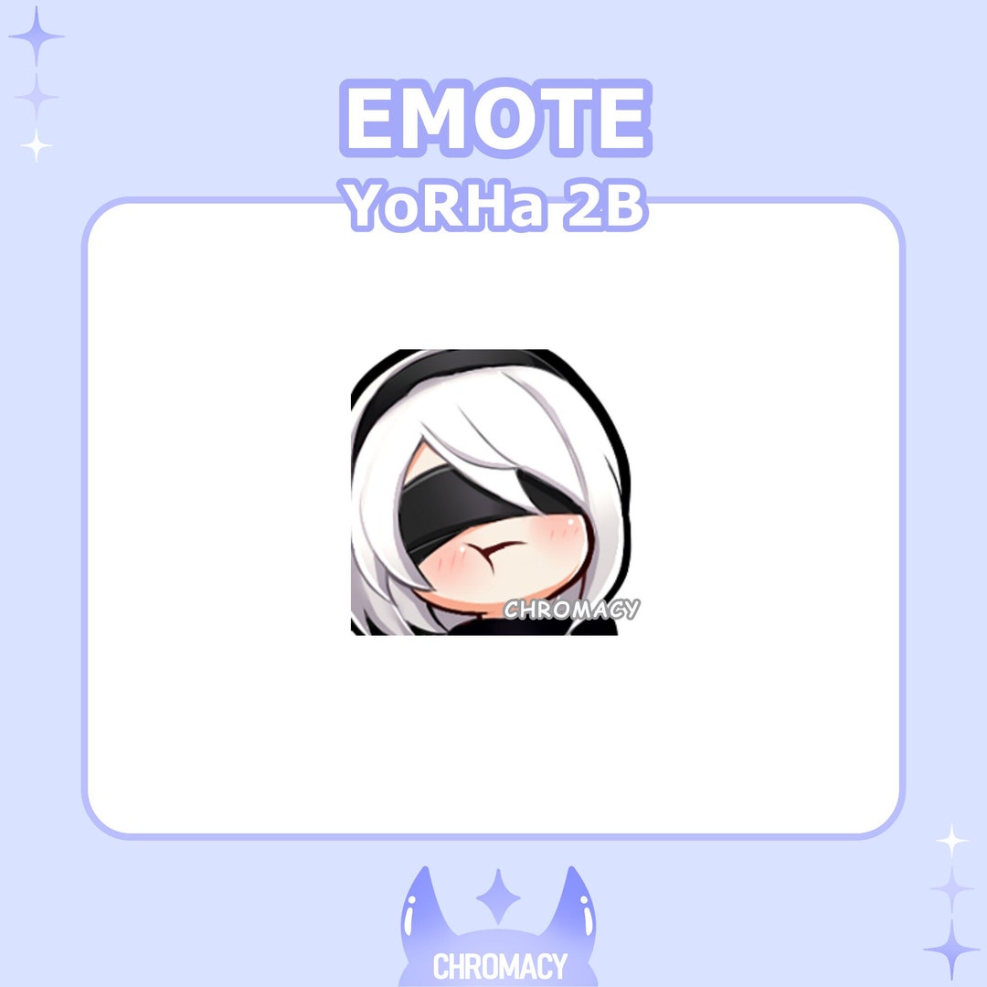 2B "pout" Emote [twitch Graphics / Youtube / Discord] - Etsy