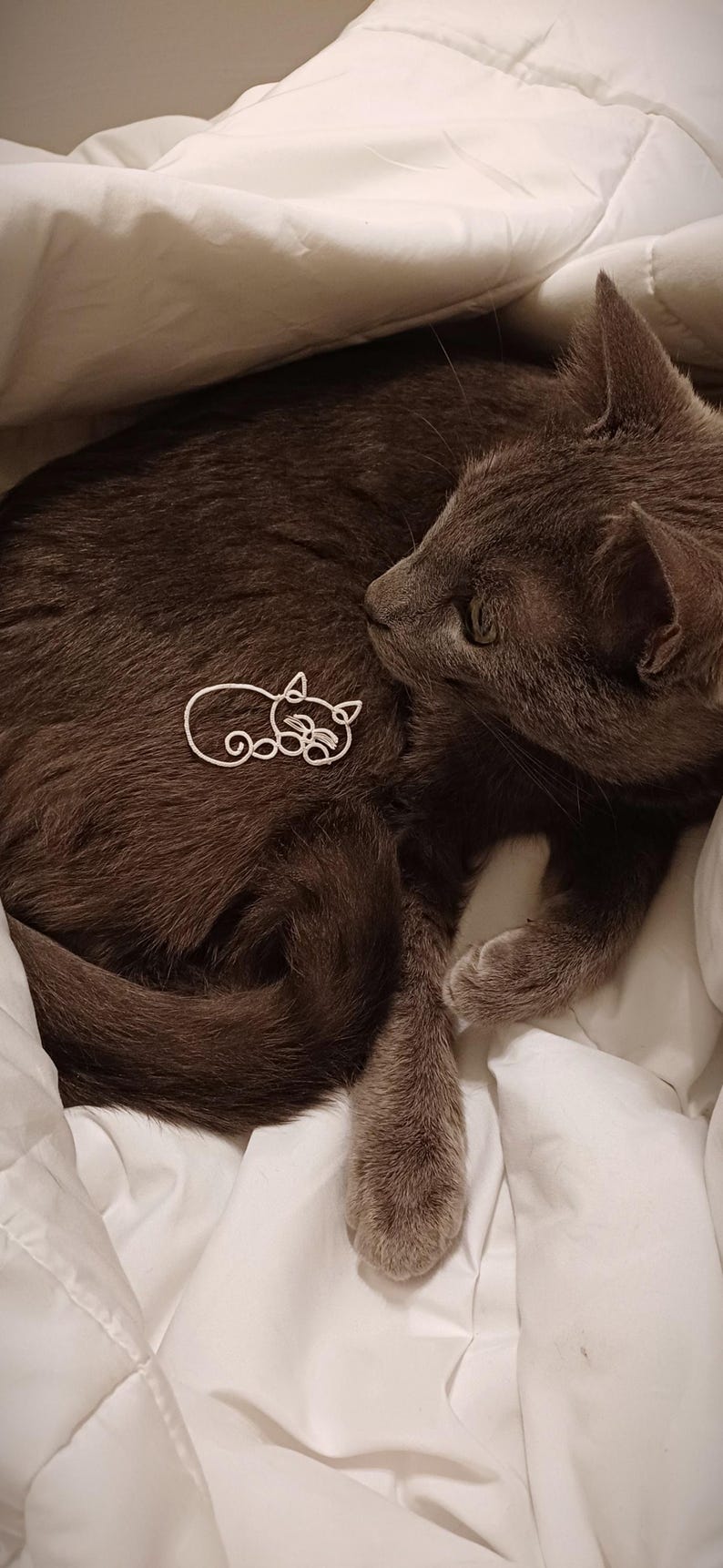 Tatting Kitten Pattern: Shuttle Tatting Cat PDF (eng - Ita) - Etsy