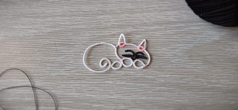 Tatting Kitten Pattern: Shuttle Tatting Cat PDF (eng - Ita) - Etsy UK