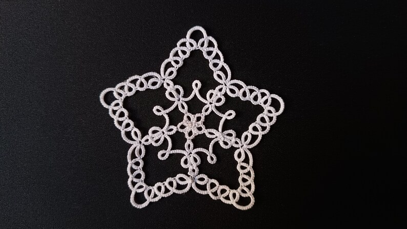 Tatting Star Pattern PDF Schema Stella in Chiacchierino ENG | Etsy