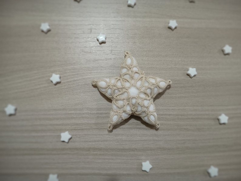 Tatting 3D Star Pattern PDF Schema Stella 3D inChiacchierino PDF Eng ...